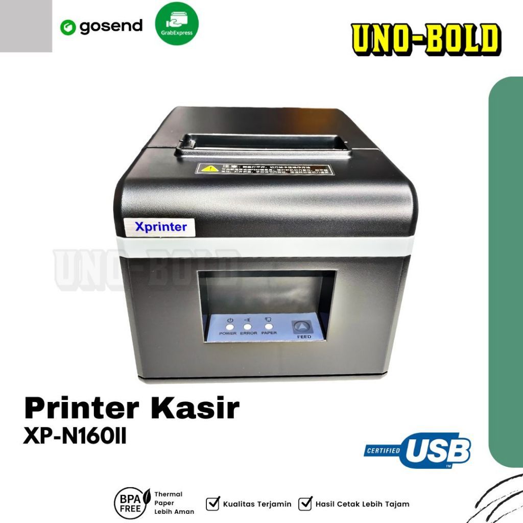 Jual Printer Kasir Thermal Xprinter XP-N160II Autocutter USB 80MM | Shopee Indonesia