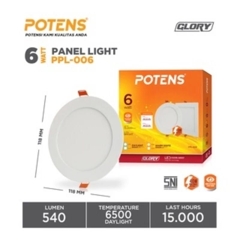 Jual IB Panel Light cahaya kuning / Lampu LED Plafon Potens Segi/Bulat ...