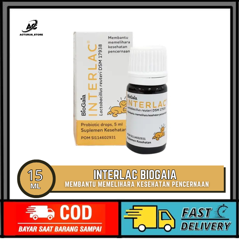 Jual Interlac Probiotik Drops 5ml - Menjaga Kesehatan Saluran ...