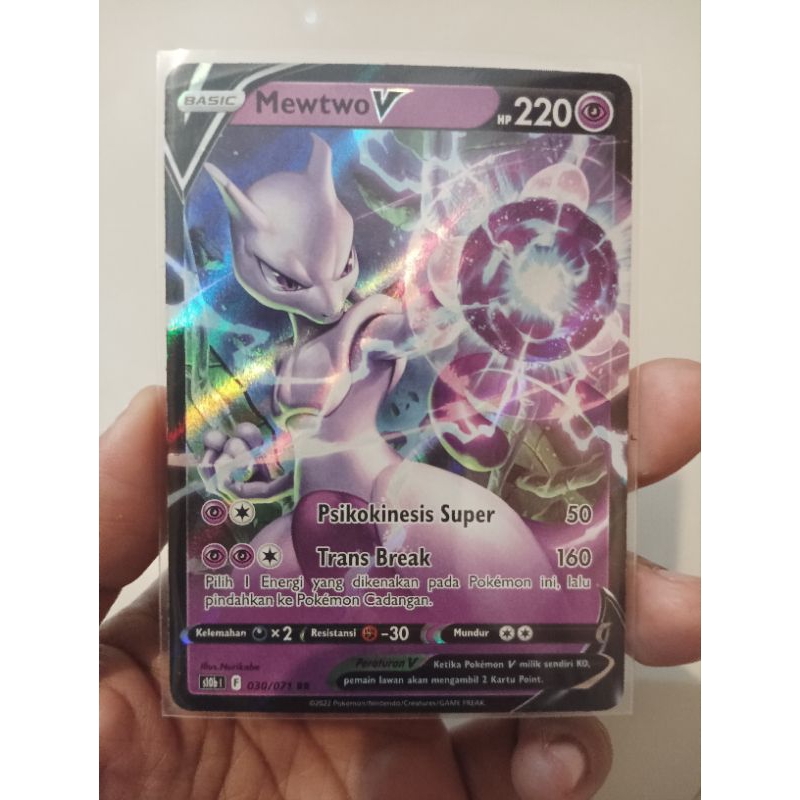 Jual Mewtwo V - Pokemon TCG Original Bahasa Indonesia | Shopee Indonesia