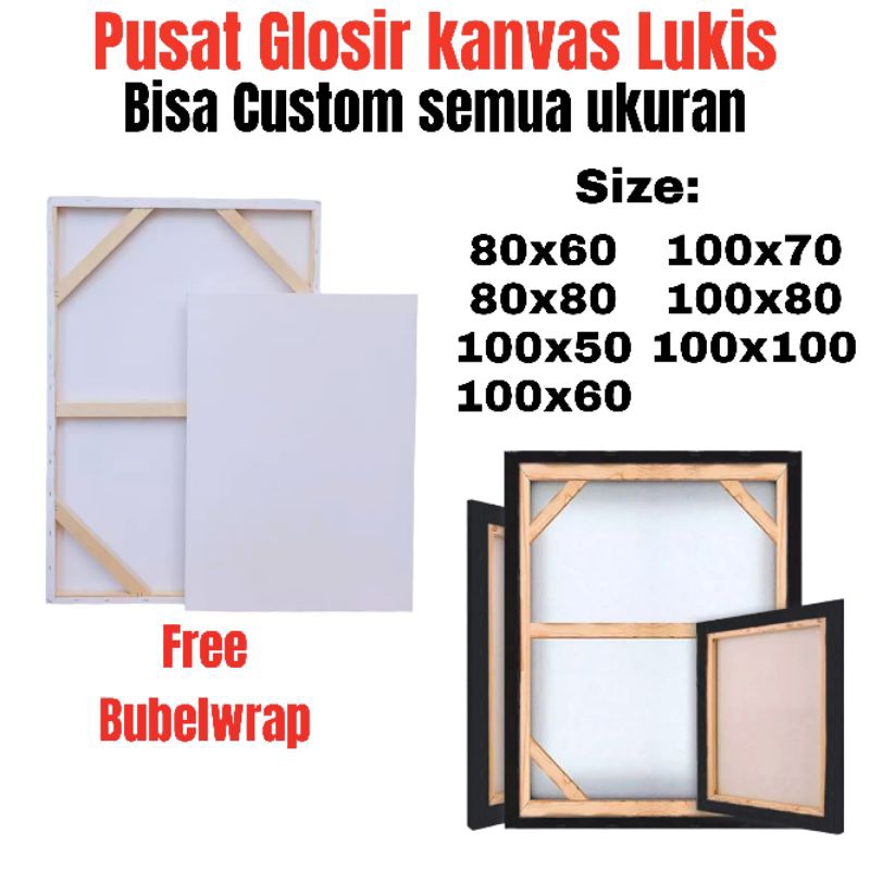 Jual kanvas Lukis marsoto premium 100x100 Cm canvas lukis besar sudah ...