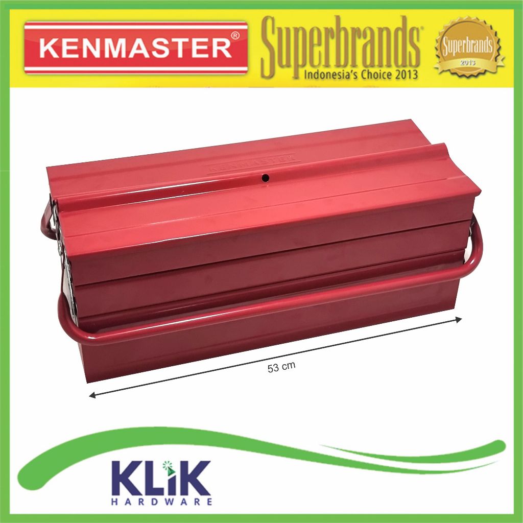 Jual Kenmaster Tool Box Kaleng Besi 3 Susun Kotak Perkakas 5 Tray 53 x 21 x 21 cm | Shopee Indonesia