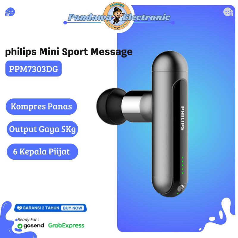 Jual Philips Sport Mini Message Gun Alat pijat Electric PPM7303DG 6mm ...