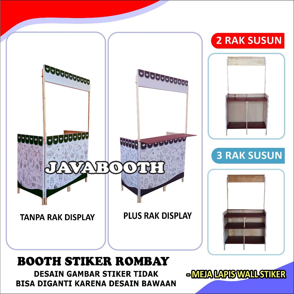 Jual Booth Portable Kayu / Gerobak Lipat / Meja Lipat / Standar / Meja ...