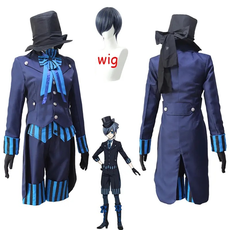 Jual Anime Black Butler Kuroshitsuji Cosplay Ciel Phantomhive Cos Japan ...