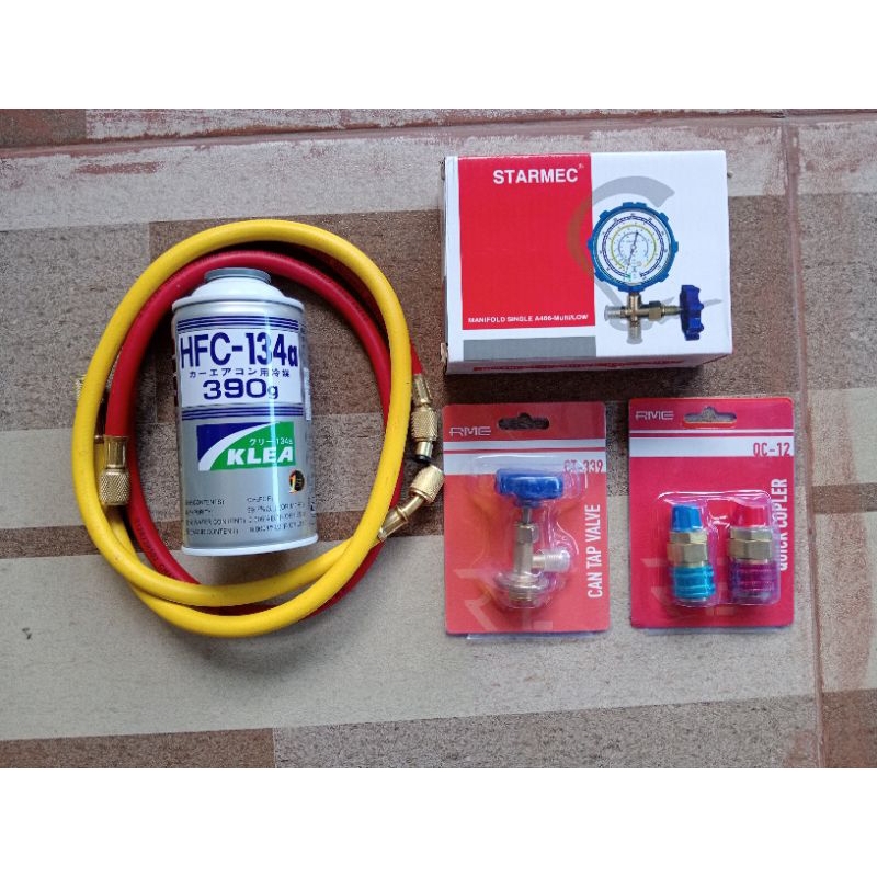 Jual PAKET ISI FREON AC MOBIL R134A PAKET KOMPLIT FREON 134A AC MOBIL ...