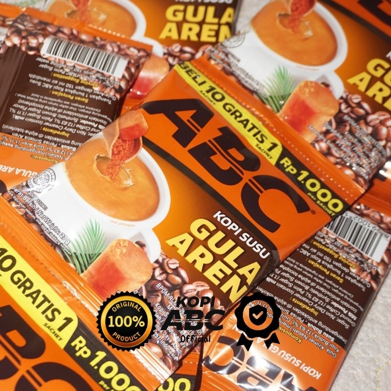 Jual Kopi ABC susu gula aren 1 renceng (11 pcs) | Shopee Indonesia