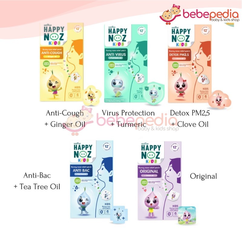 Jual Happy Noz Sticker Minyak Esensial Oil Herbal Organik | Shopee ...