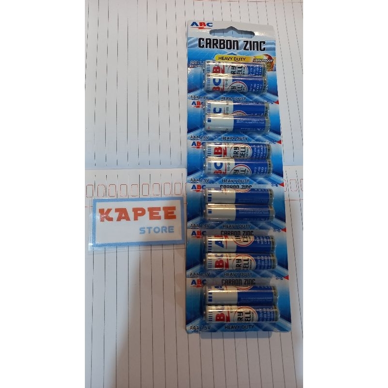 Jual Batu ABC BIRU Renteng AAA ( A3 ) R03 IEC/SUM-4 | 1 renteng isi 6 ...