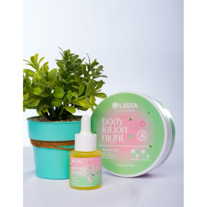 Jual PAKET HEMAT!! Body Lotion Night Booster + Serum AHA Colista (BPOM ...