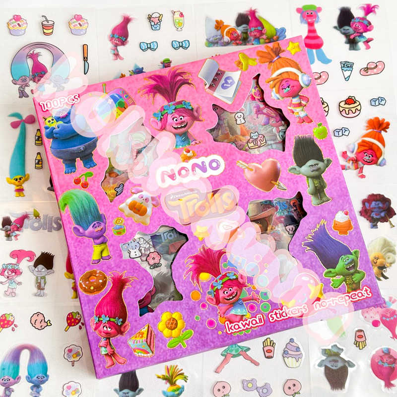 Jual Sticker Box NONO MOMO 2D Journal Aesthetic / Jurnal Binder Stiker ...