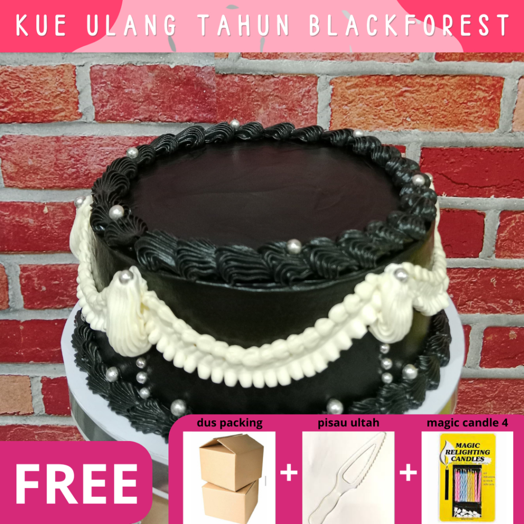 Jual Kue Ulang Tahun / Birthday Cake / Blackforest / Kue Ultah / Crown / Mahkota / Blackforest ...