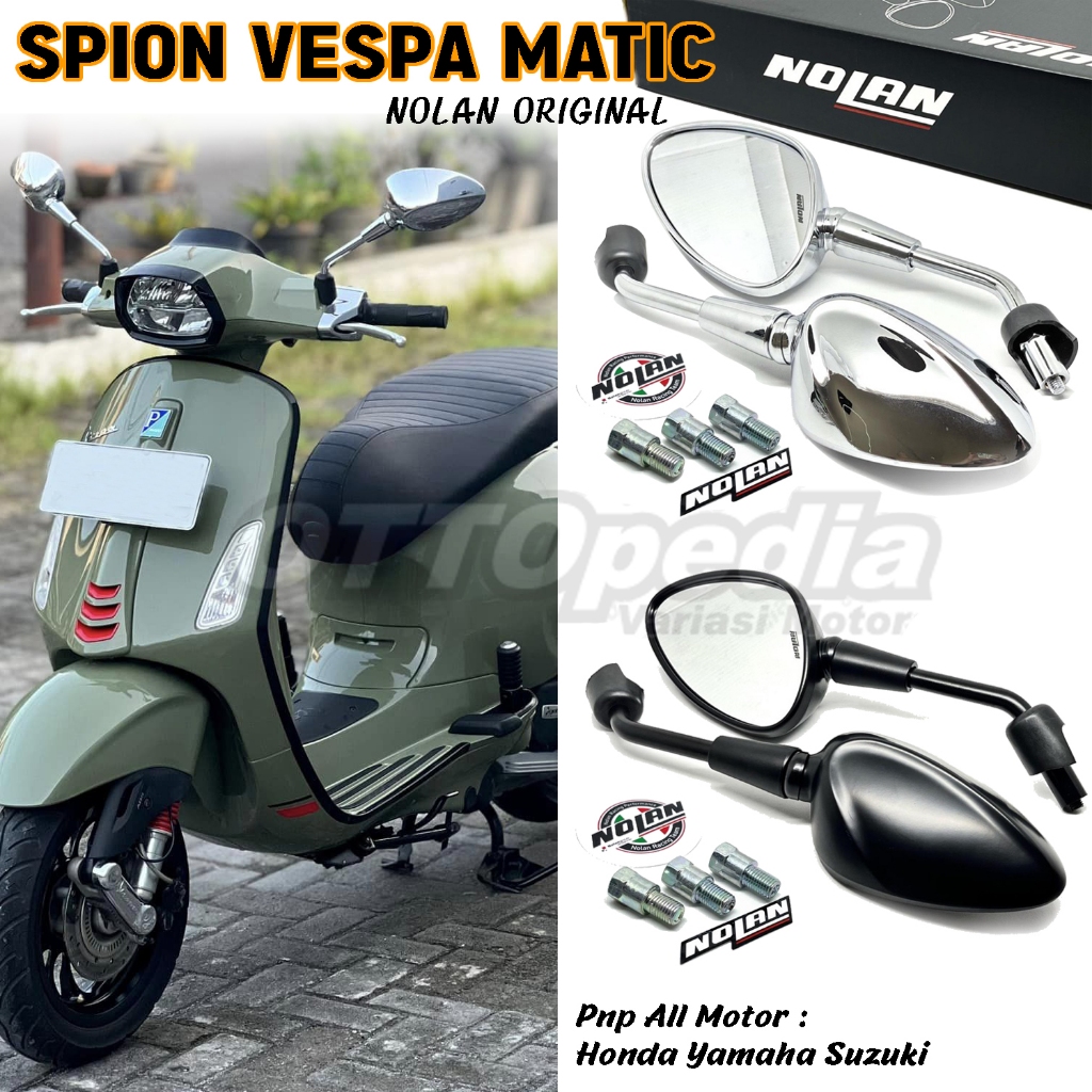 Jual Spion Vespa Matic Pnp Motor Filano Fazzio Stylo Vario Klasik Ori ...