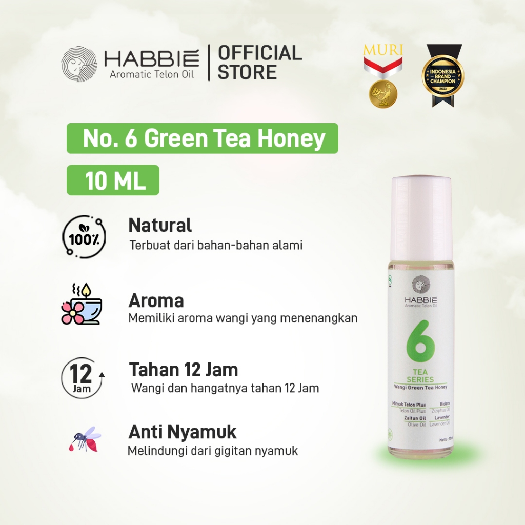 Jual Habbie Aromatic Minyak Telon Roll On Tea & Flower Series 10ml ...