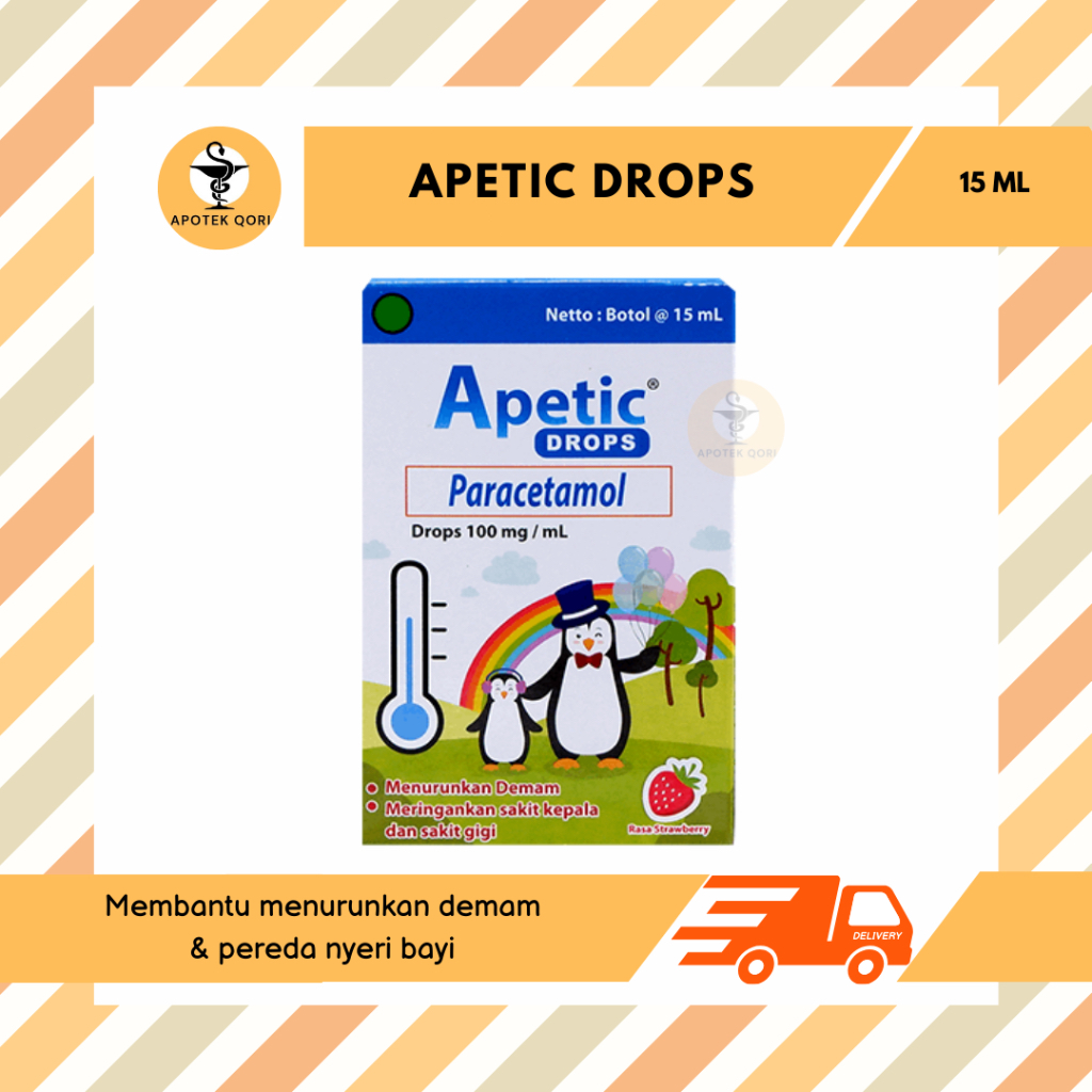 Jual APETIC DROPS 15 ML/PARACETAMOL/DEMAM NYERI BAYI | Shopee Indonesia