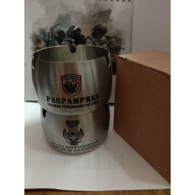 Jual Asbak stainle ss. logo p3 & Ip | Shopee Indonesia