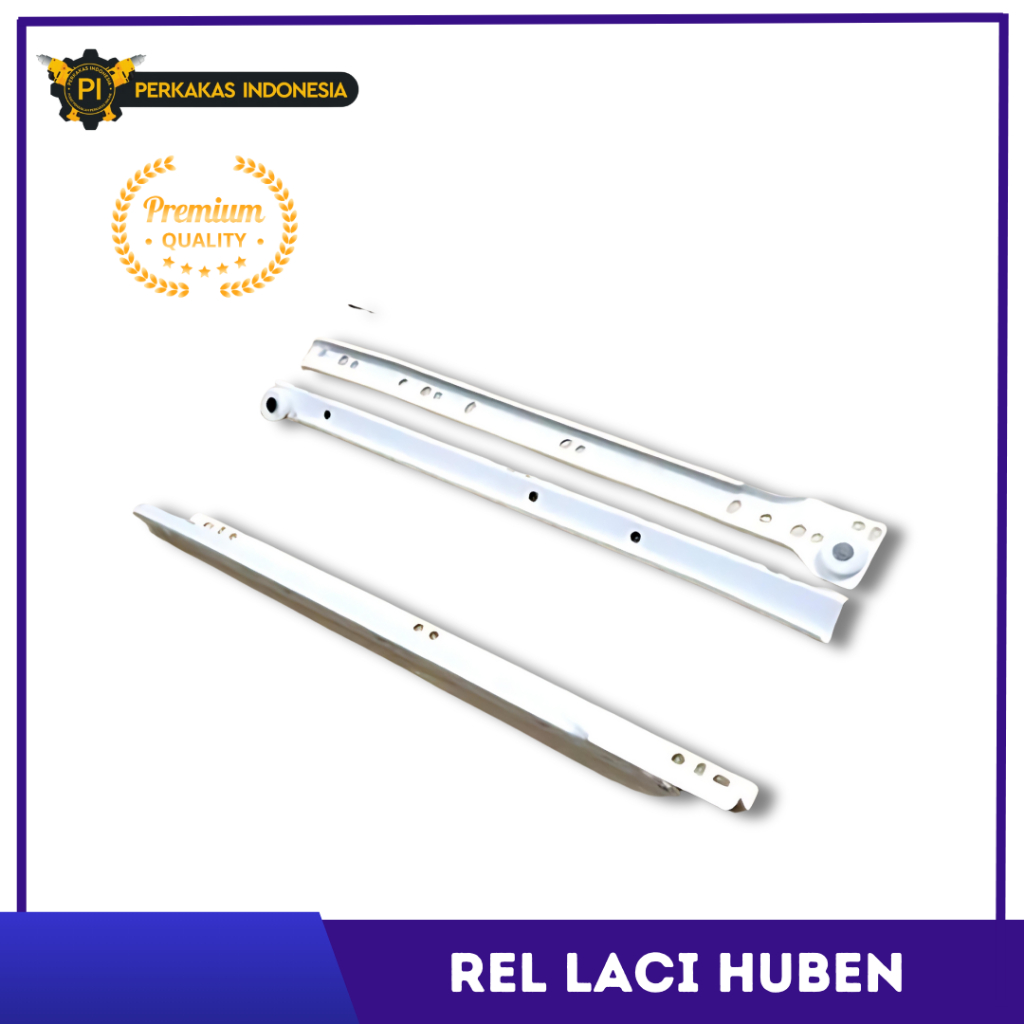 Jual Rel Laci Huben Putih HUBEN Rel Laci Sliding Lemari Bahan Besi ...
