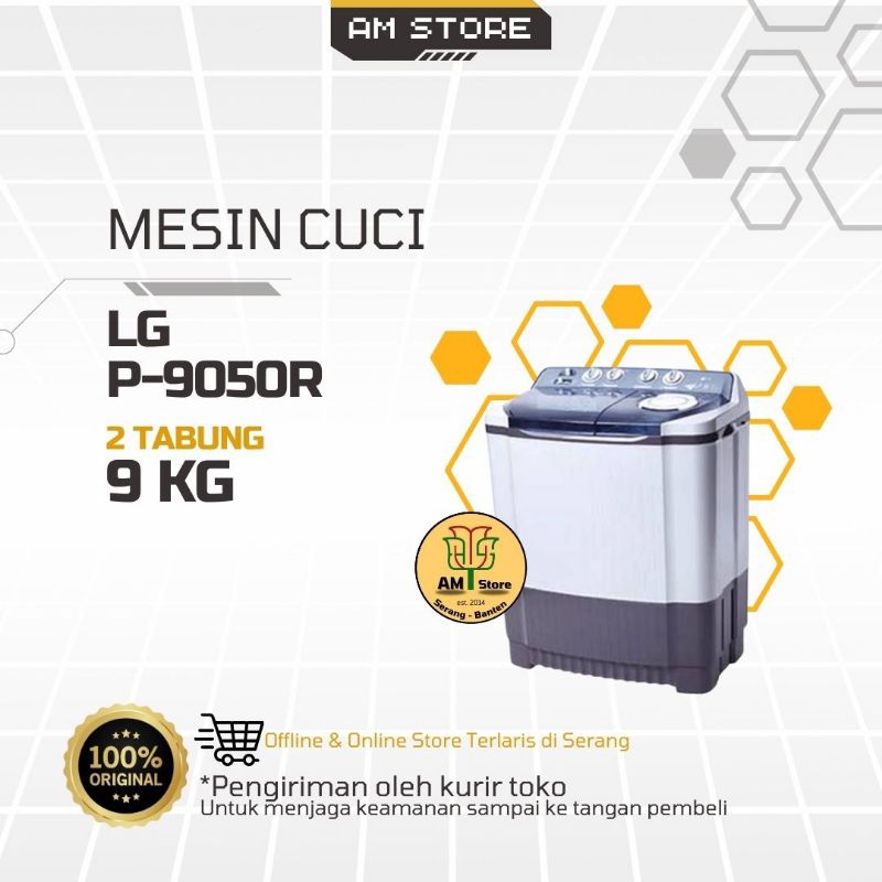 Jual Mesin Cuci LG P-9050R 9kg (2 Tabung) | Shopee Indonesia