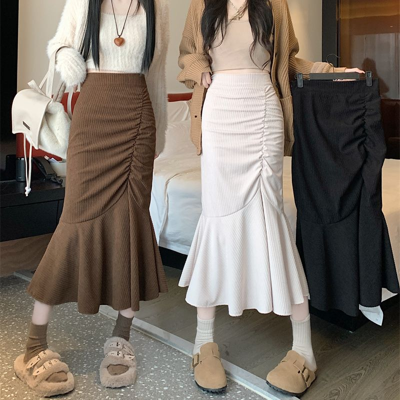 Jual ROK vintage corduroy korean style/skirt fishtail curdoroy Premium ...