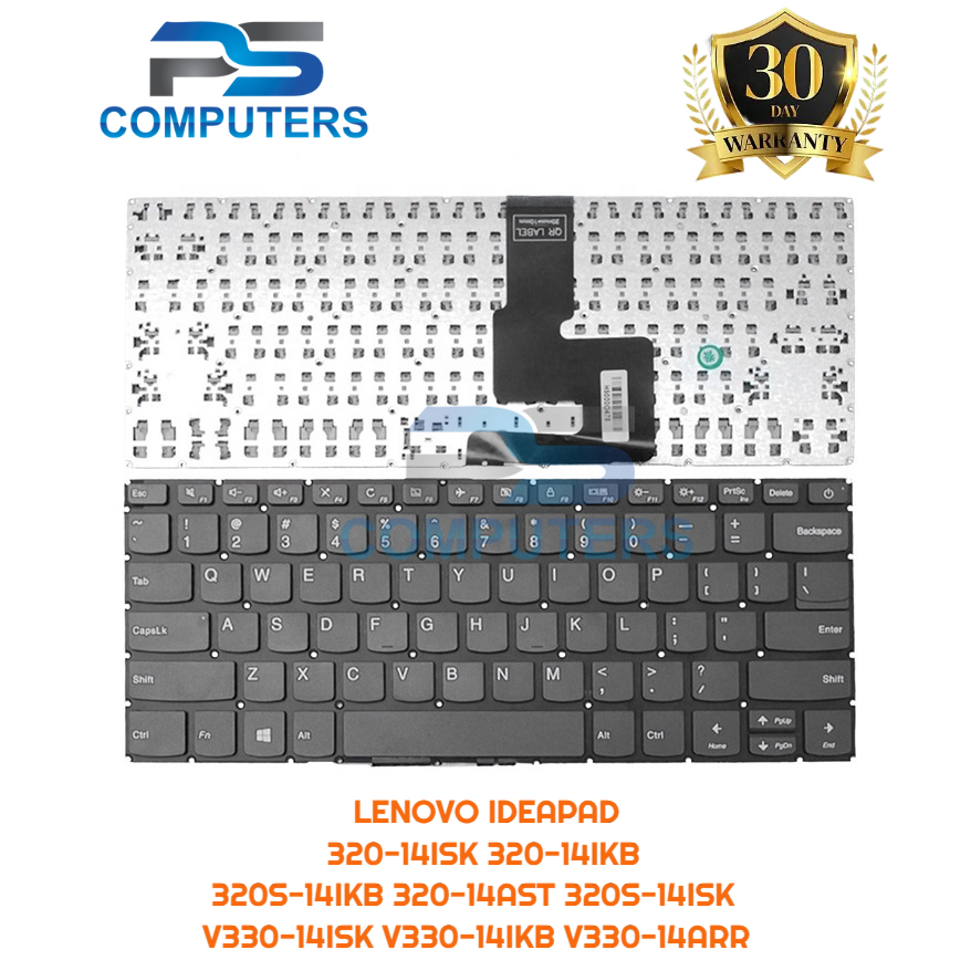 Jual Keyboard Laptop Lenovo IdeaPad 320-14 IP320-14 Hitam Socket Tengah ...