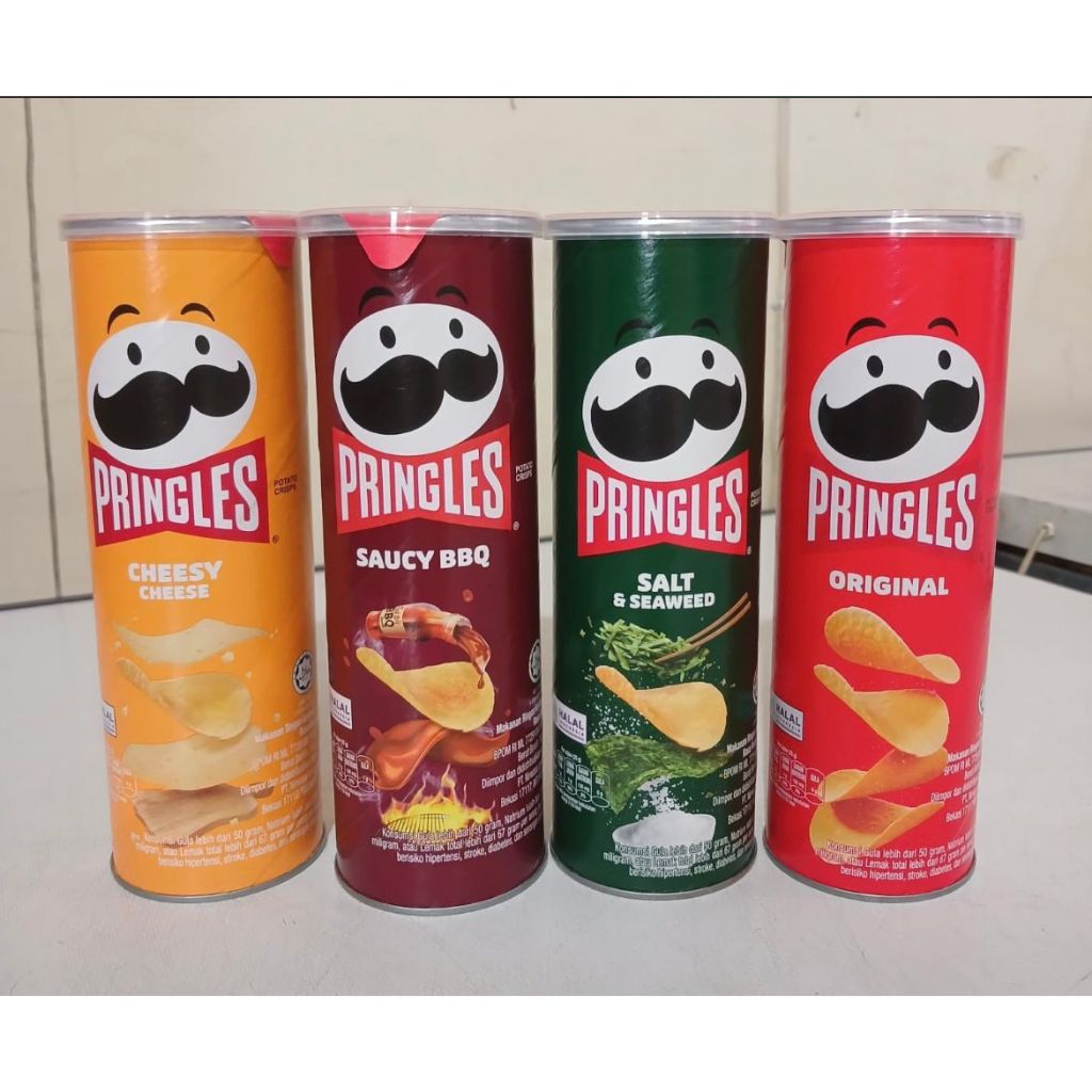 Jual KERIPIK PRINGLES Potato Chips Crisps 107gram 107 gram All Varian ...