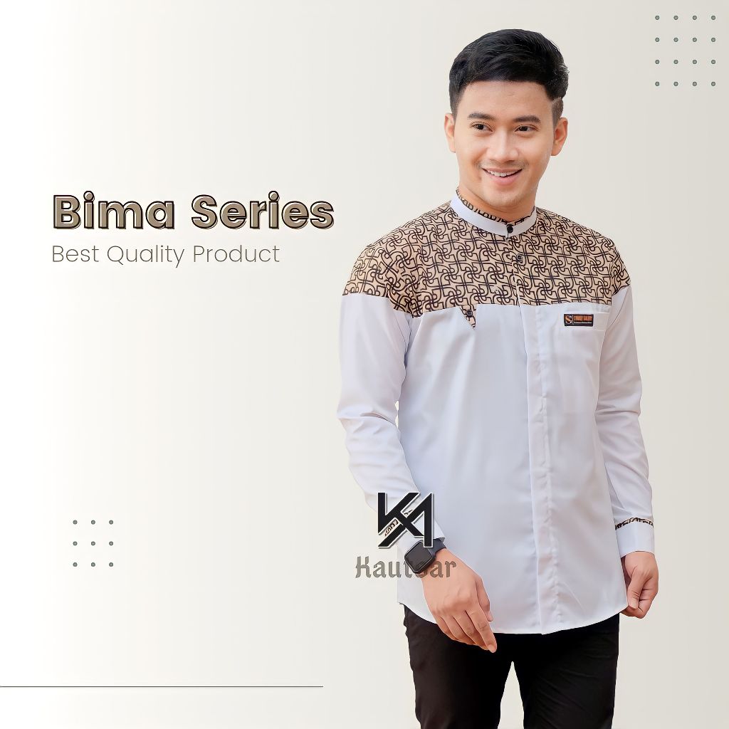 Jual Baju Koko Muslim Pria Dewasa Lengan Panjang Motif Bima Exclusive ...