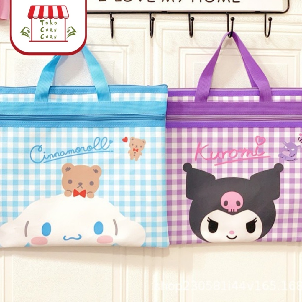 Jual SANRIO MAP KAIN TAS FOLDER ANAK Phoebe Tas Map Kain tas buku les ...