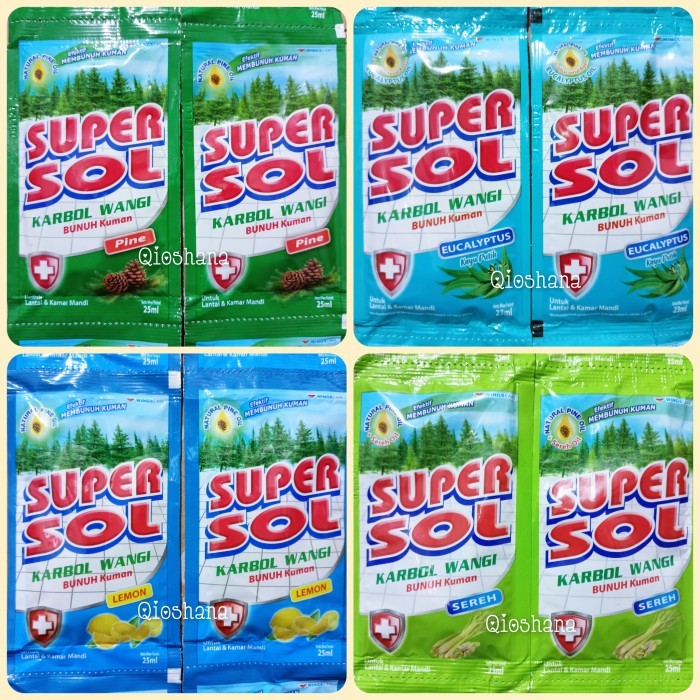 Jual SUPERSOL Carbol 500 1 Renceng Isi 12 Sachet 19ml x 12 | Shopee ...