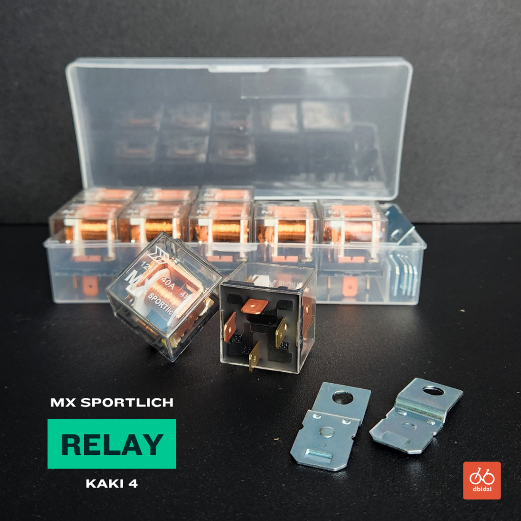Jual Relay 12V Riley 4 KAKI 4 K 4PIN 40A MX SPORTLICH ORIGINAL Motor ...