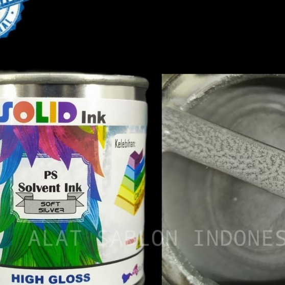 Jual TINTA SABLON PLASTIK 1KG SOFT SILVER HDPE PE PP SOLVENT BASED ...