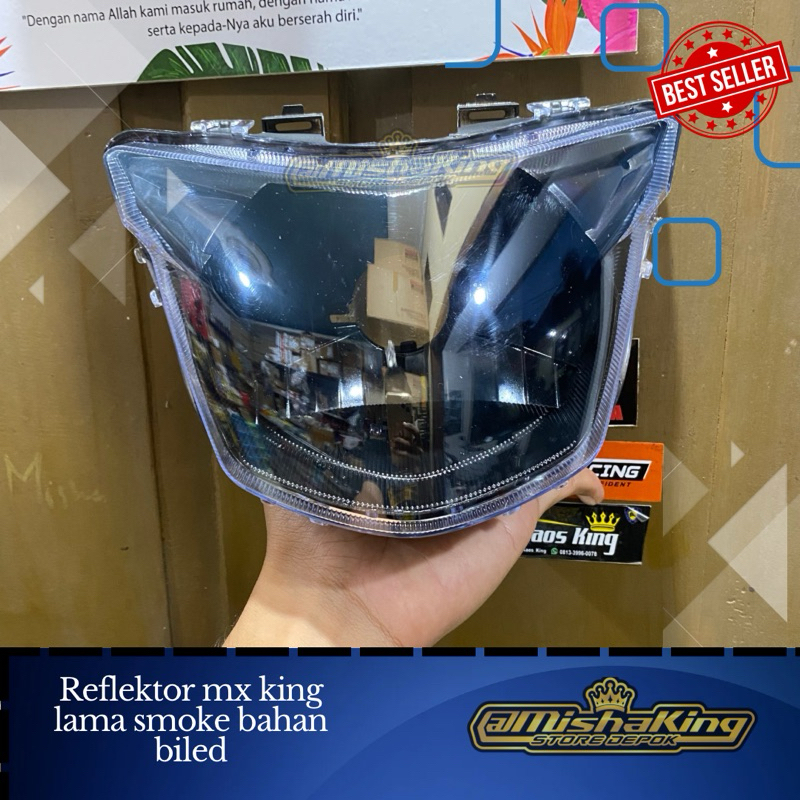 Jual Reflektor lampu depan mx king lama smoke bahan biled | Shopee ...