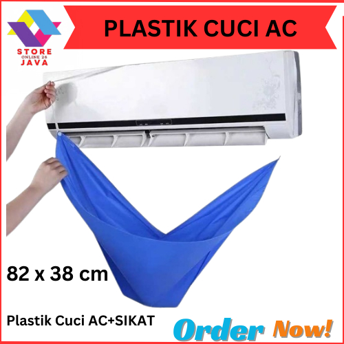 Jual Plastik Terpal Cuci Ac Air Conditioner Cleaning Cover Waterproof ...