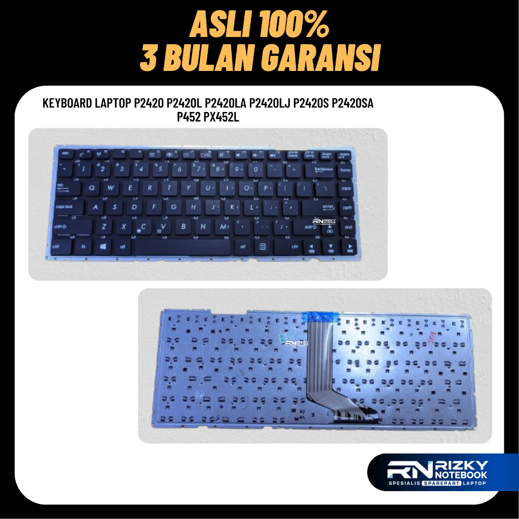 Jual GARANSI PANJANG!!! KEYBOARD LAPTOP ASUS PRO P2420 P2420L P2420LA ...