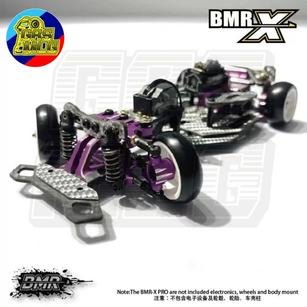 Jual BM Racing 1/24 BMR-X PRO RWD Drift Chassis Kit Purple Editio ...