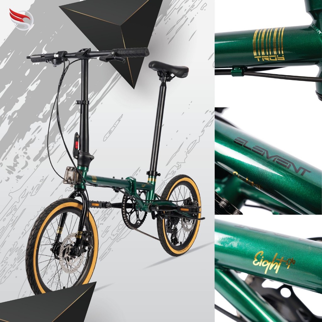 Jual SEPEDA LIPAT FOLDING BIKE ELEMENT TROY STRIPLINE 8 SPEED UKURAN 16 INCH | Shopee Indonesia