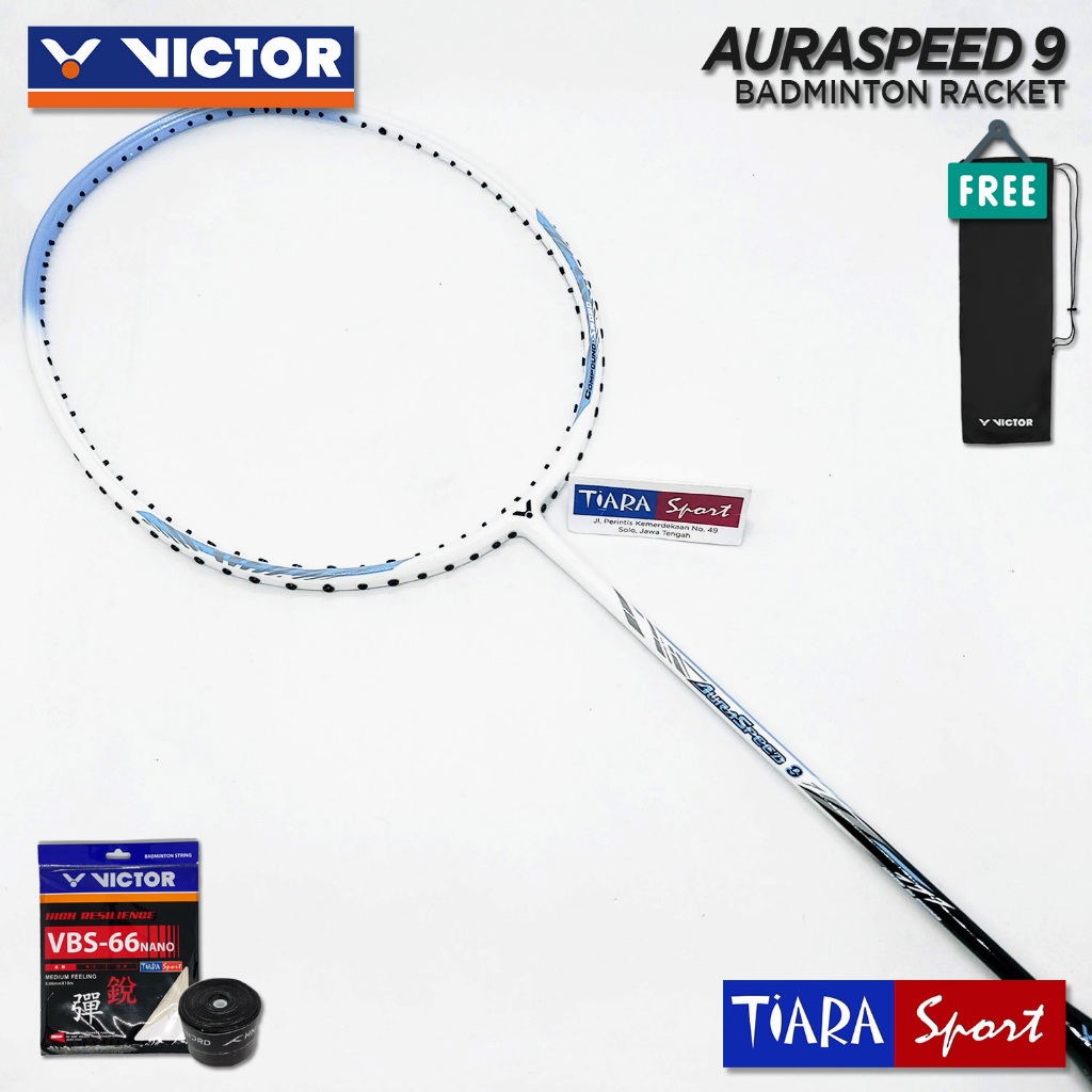 Jual Raket VICTOR Auraspeed 9 A - White - 3U Badminton Racket ARS ...