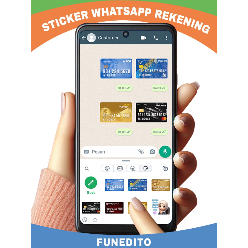 Jual Jasa Desain Sticker Rekening, Sticker E-wallet, Sticker Whatsapp ...
