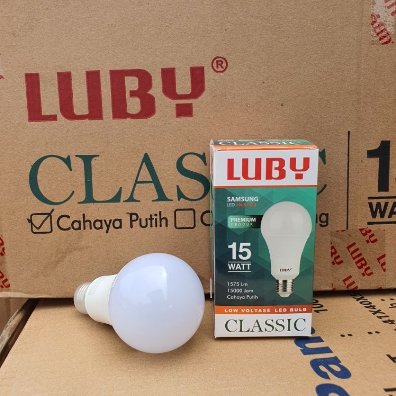 Jual LAMPU LISTRIK LED LUBY 15W TYPE CLASSIC | Shopee Indonesia