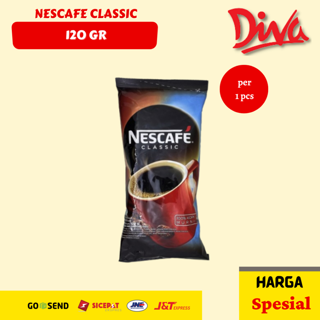 Jual Nescafe Classic 120gr - Nescafe Bubuk Kopi | Shopee Indonesia