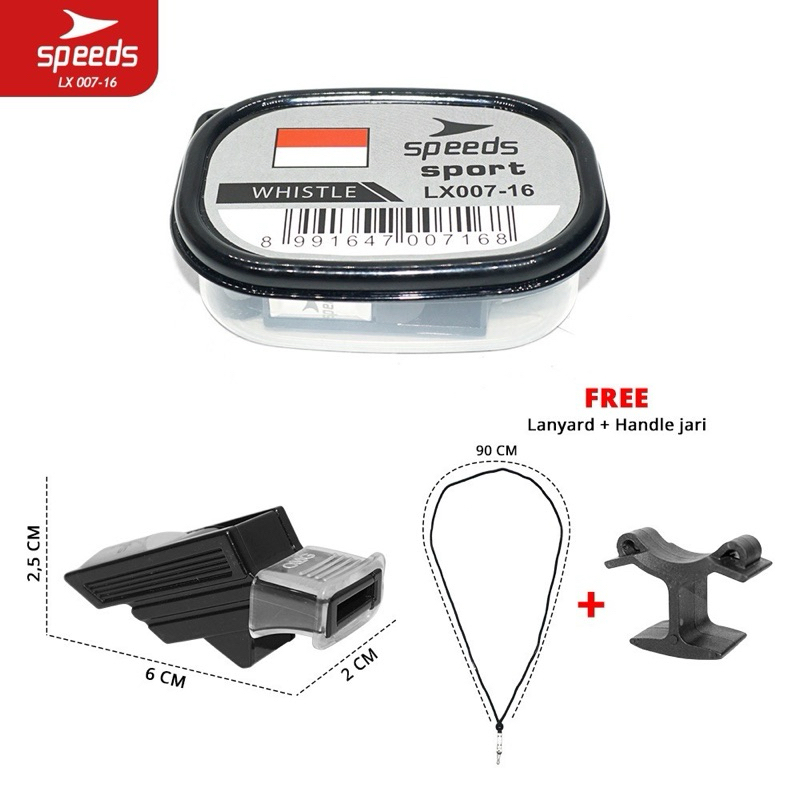 Jual 007-16 SPEEDS Peluit Wasit Referee Pluit Treble Whistle Olahraga ...