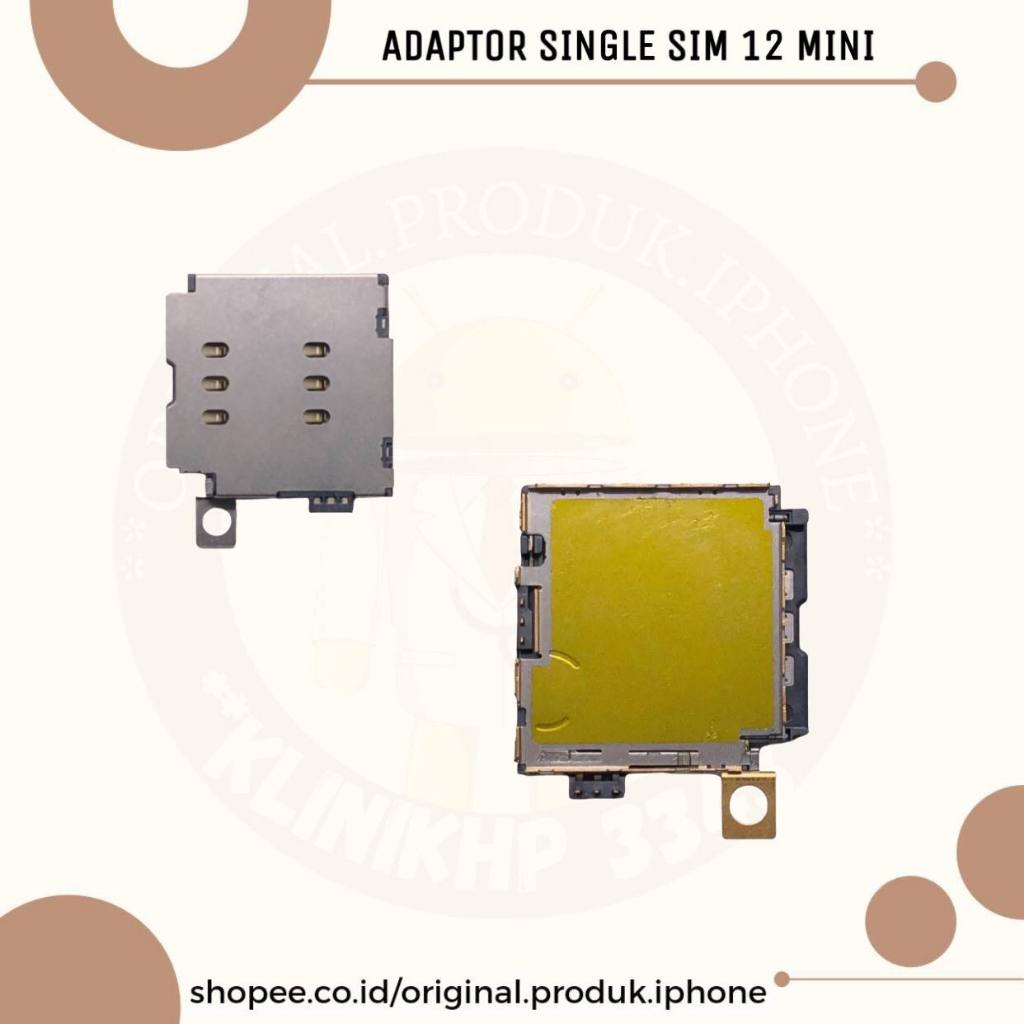 Jual KONEKTOR ADAPTOR SIM CARD SINGLE 12 MIN ORIGINAL NEW | Shopee ...