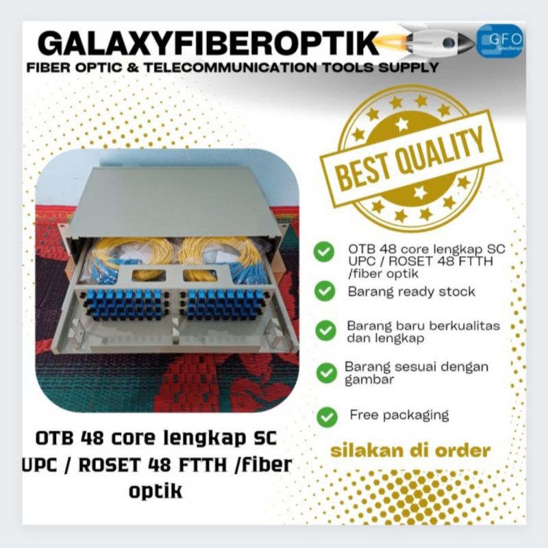 Jual otb 48 core lengkap pigtail adaptor sc upc | Shopee Indonesia