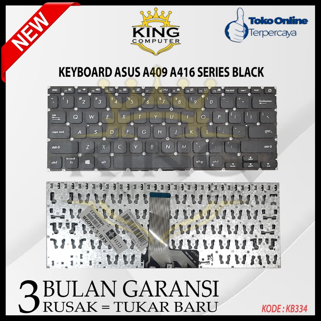 Jual KEYBOARD ASUS VIVOBOOK A409 X409 X409F X409L X409U X409UA X409M ...