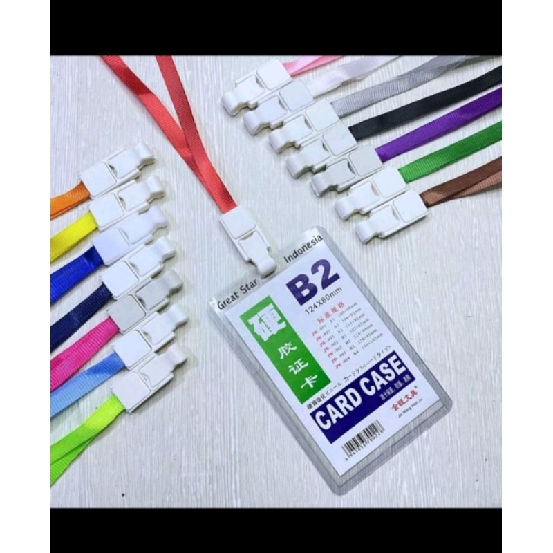 Jual CARD CASE ID CARD PANITIA + TALI I ID CARD MIKA PLASTIK I PAKET ...