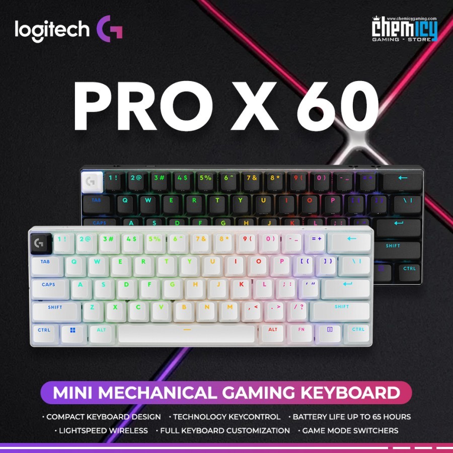 Jual Logitech G Pro X 60 Lightspeed Wireless RGB Mechanical Gaming ...