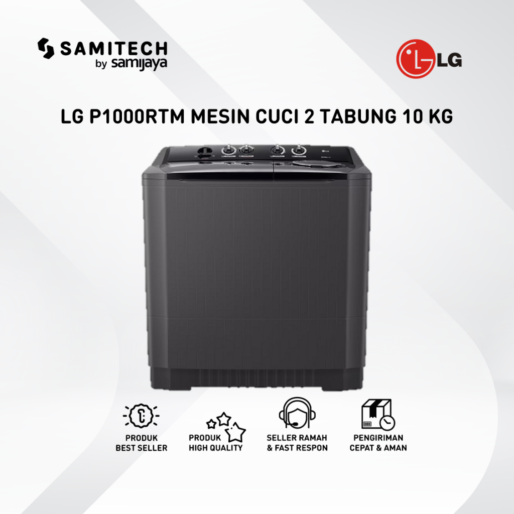 Jual LG P1000RTM MESIN CUCI 2 TABUNG 10 KG | Shopee Indonesia