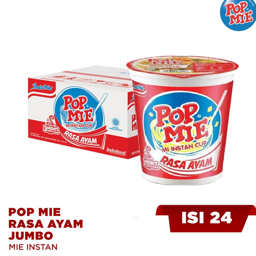 Jual POP MIE Ayam Jumbo 75gr - 1 Dus Isi 24pcs | Shopee Indonesia