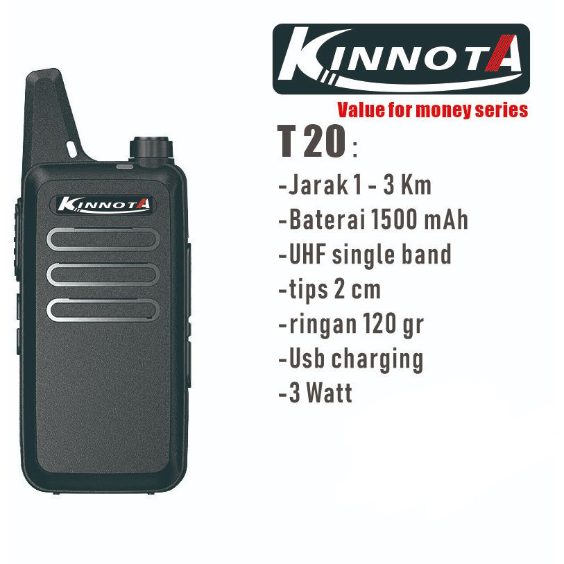 Jual Walkie Talkie HT Kinnota T20 | Shopee Indonesia