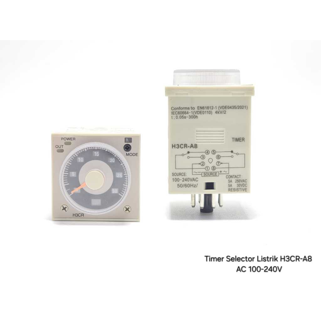Jual Timer Selector Listrik AC H3CR-A8 100-240V | Shopee Indonesia