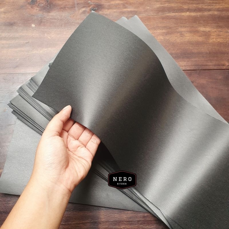 Jual 10/20 lembar Kertas Hitam 19cm x 54.5cm / Kertas Jasmin Hitam ...